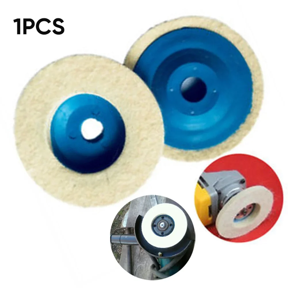4Inch-100Mm-Wool-Felt-Buffing-Polishing-Wheel-Disc-Grinding-Pad-For ...