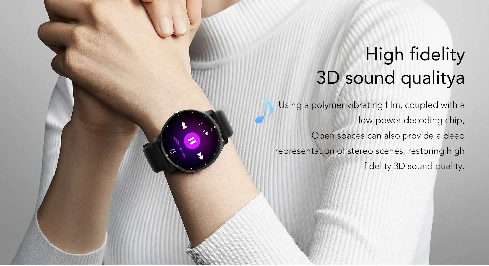 Smart Watch Bluetooth Call Women Voice Assistant Breath Training DIY ...