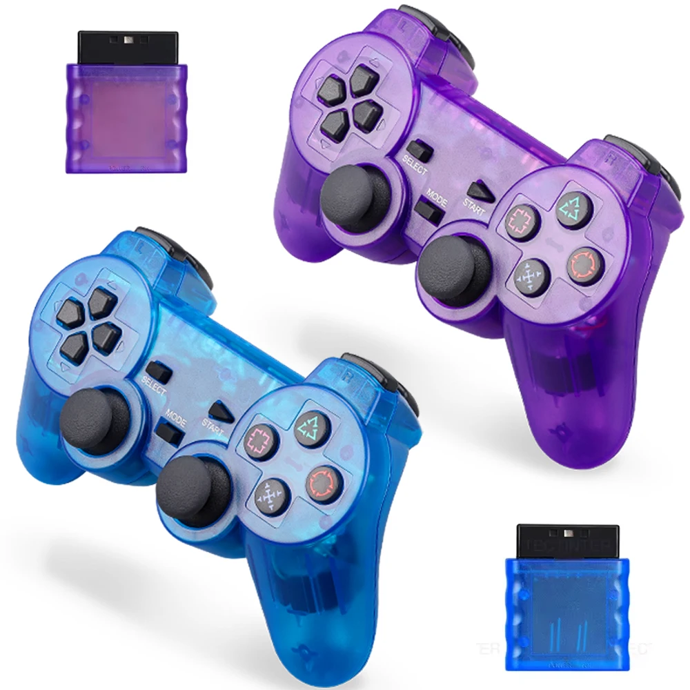 Wireless Gamepad for Sony PS2 Game Controller for Playstation 2 Joystick for PC Joypad USB Game ...