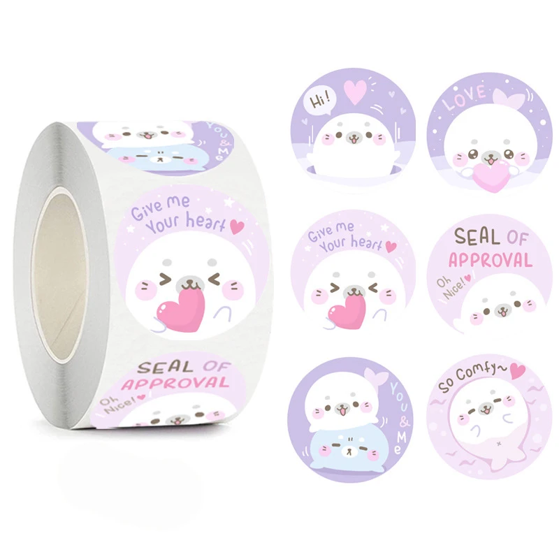 50-500pcs-Kids-Reward-Sticker-Cute-Animal-Sticker-Gift-Decoration-Label ...