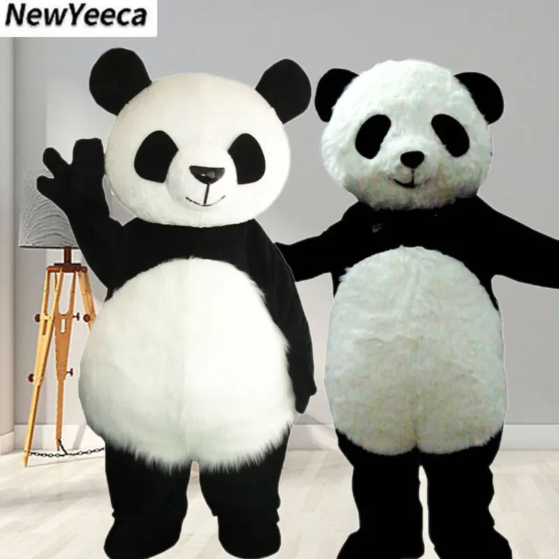 Panda-traje-mascote-para-adulto-traje-de-rua-urso-bonito-personagem-de ...