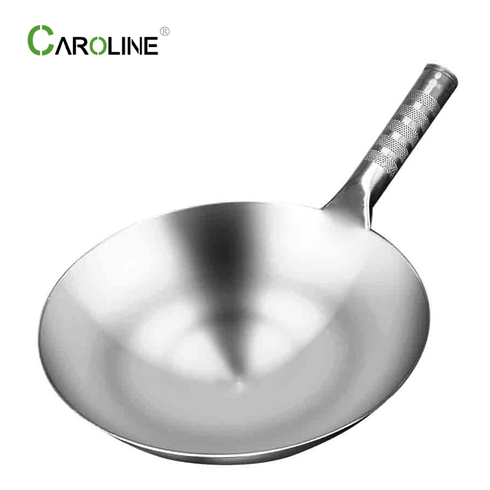 Stainless-Steel-Wok-32-45cm-Thick-High-Quality-Chinese-Handmade-Wok ...