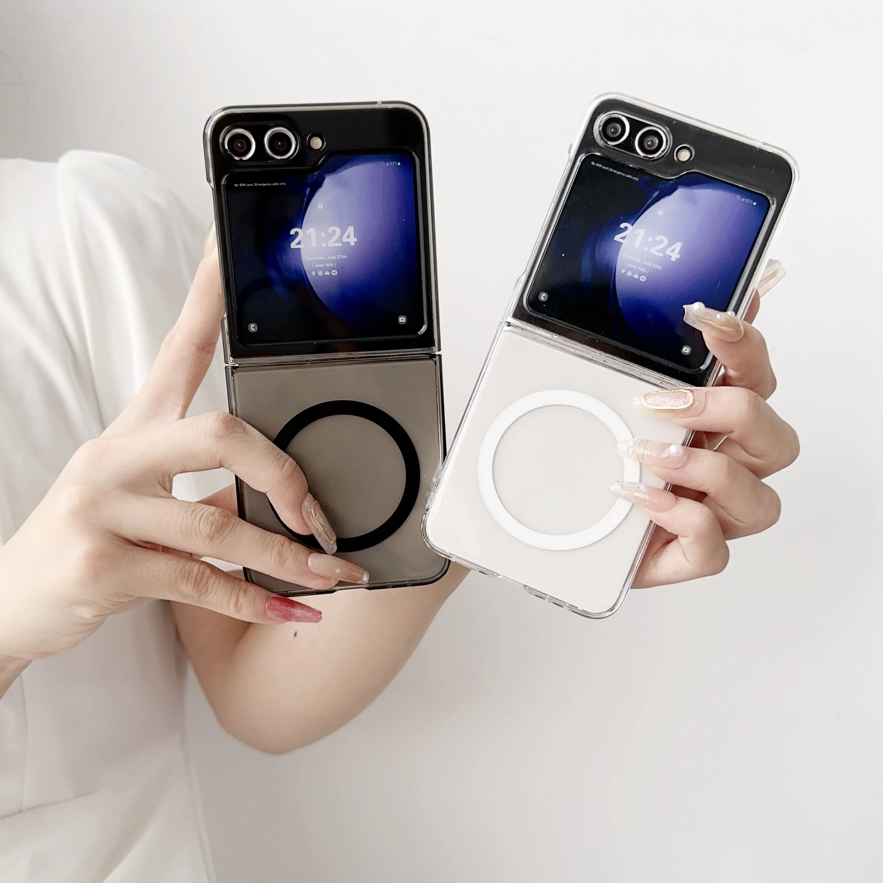 Galaxy-Z-Flip-5-4-3-Luxury-Wireless-Charge-for-Magsafe-Magnetic-Phone ...