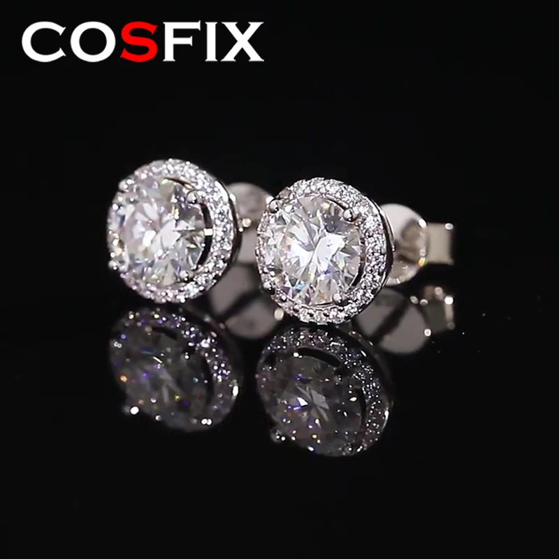 Cosfix-premium-1-2ct-moissanite-brinco-para-mulher-original-925-prata ...