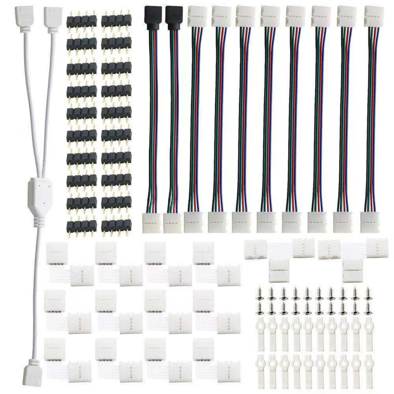 100-200-500-PCS-LED-Strip-Connector-2pin-3pin-4pin-5pin-6pin-for-Single ...
