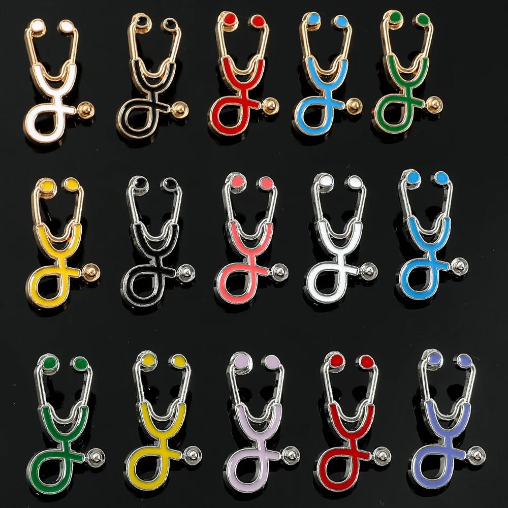 Doctors-Nurses-Mini-Stethoscope-Brooch-Creative-Jewelry-Jacket-Lapel ...