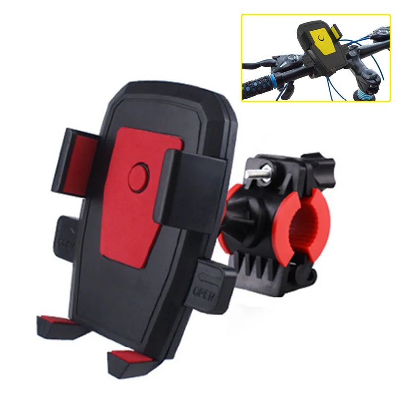 Phone-Holder-Sturdy-Motorcycle-Bike-Handlebar-Phone-Mount-with-Silicone ...