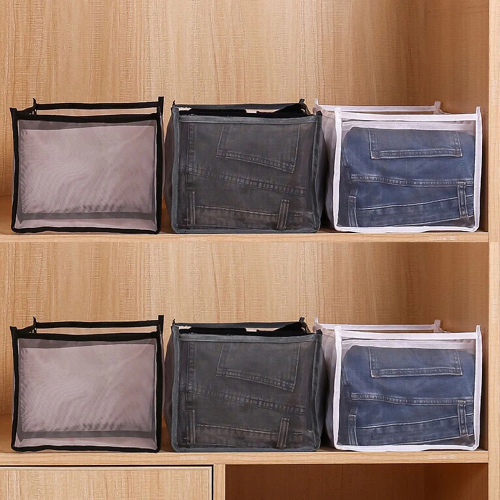 Clothes and pants storage god separate box drawer finishing basket ...