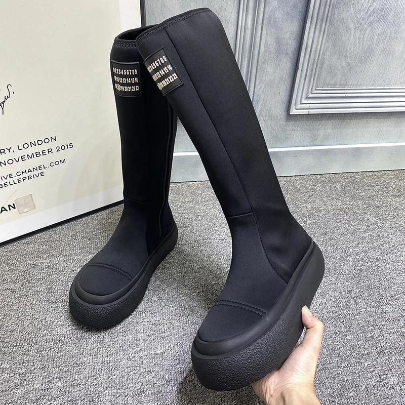 Women-Height-Increasing-Boots-Autumn-New-below-the-Knee-High-Leg-Boot ...