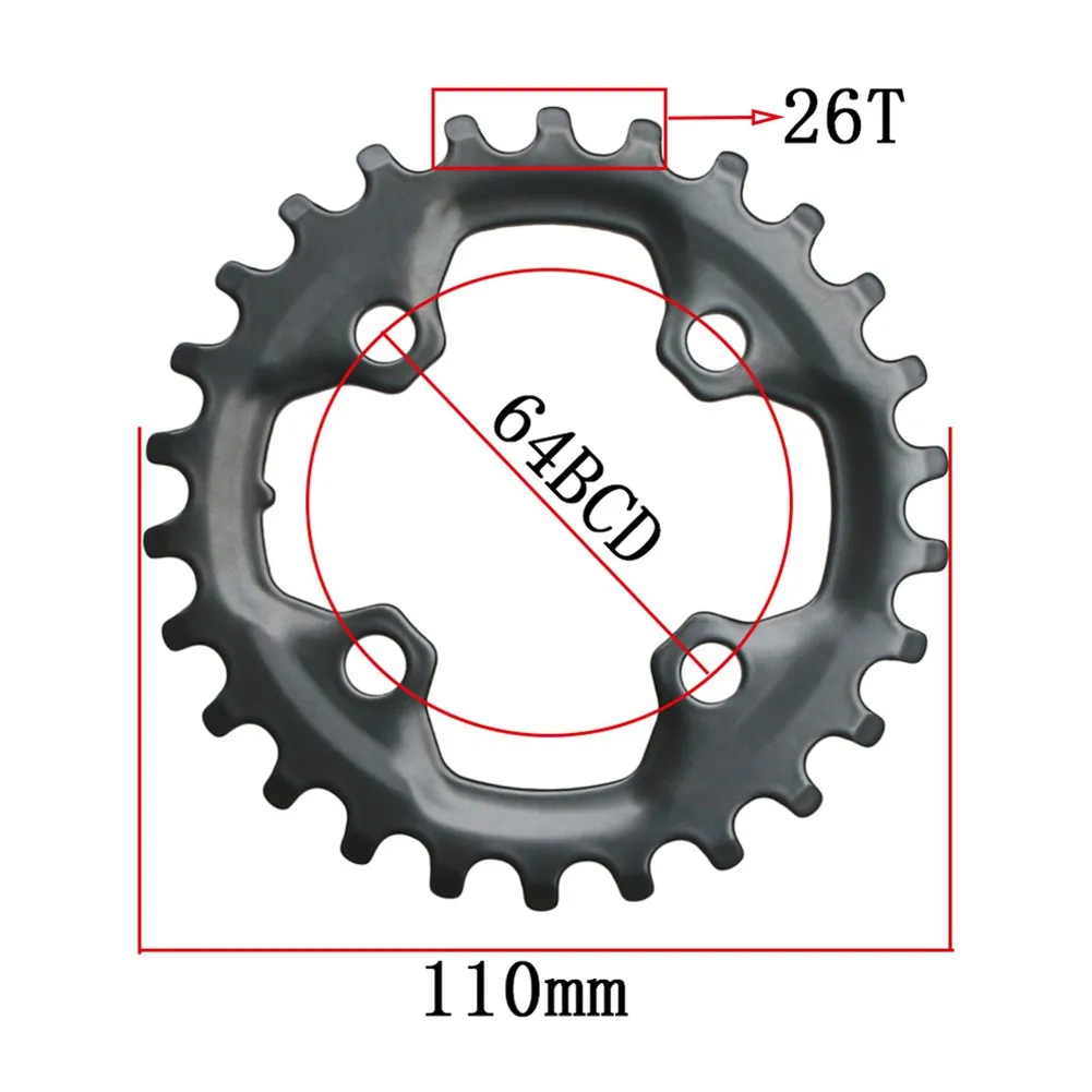 26T-Steel-28T-Steel-36T-Aluminum-Alloy-38T-Chainring-64-104BCD-Bicycle ...