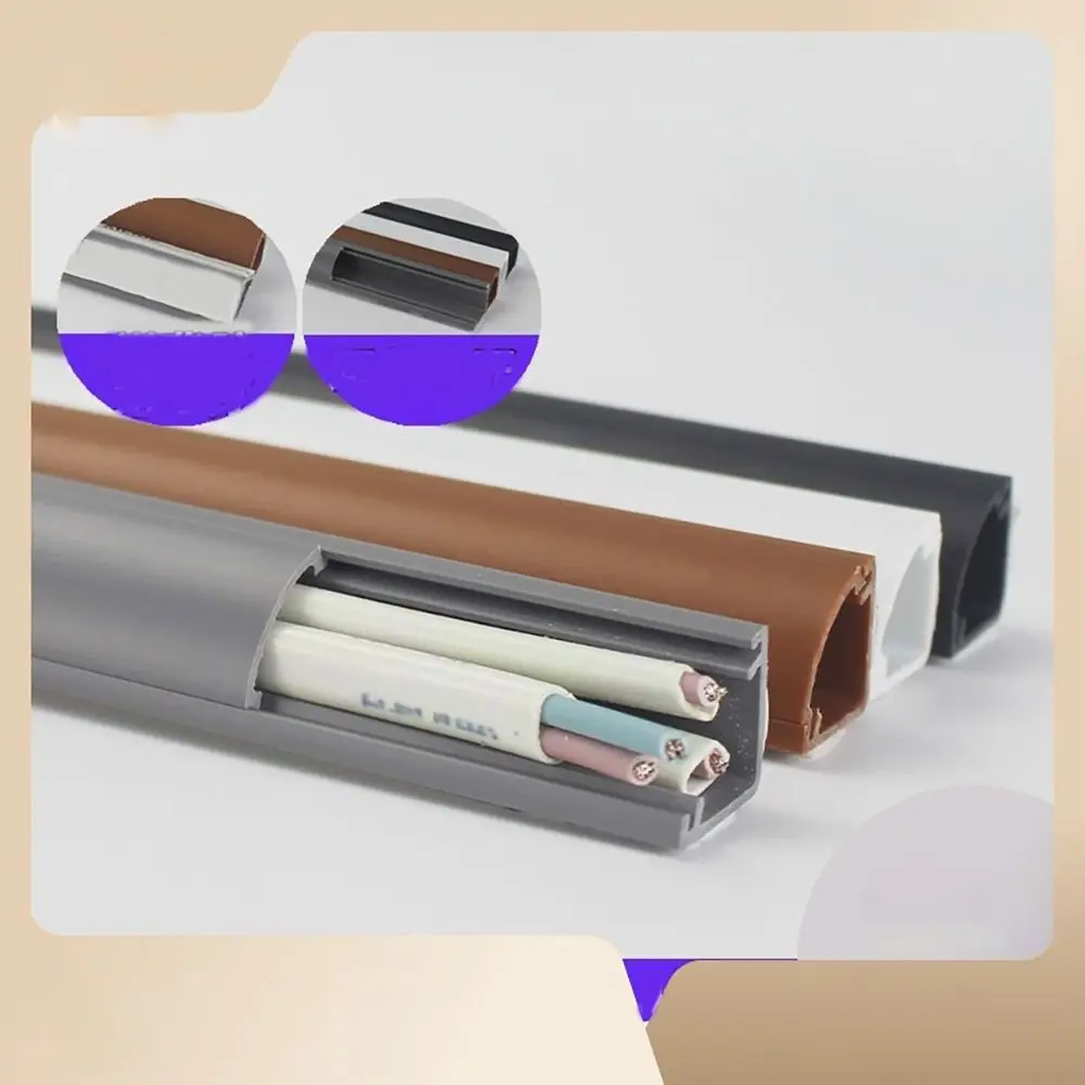 PVC-Triangle-Slot-Floor-Cord-Cover-Self-Adhesive-Cord-Protector ...