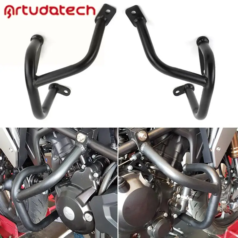 Black-Engine-Guards-Frame-Crash-Bars-Fit-for-Honda-CB300R-2018-2019 ...