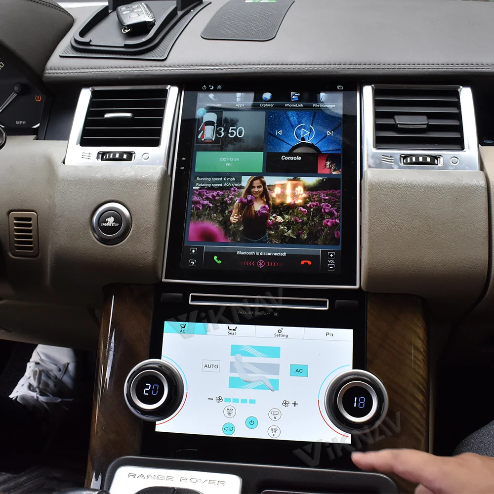 Android-Car-Radio-AC-Conditional-LCD-Climate-For-Land-Range-Rover-Sport ...