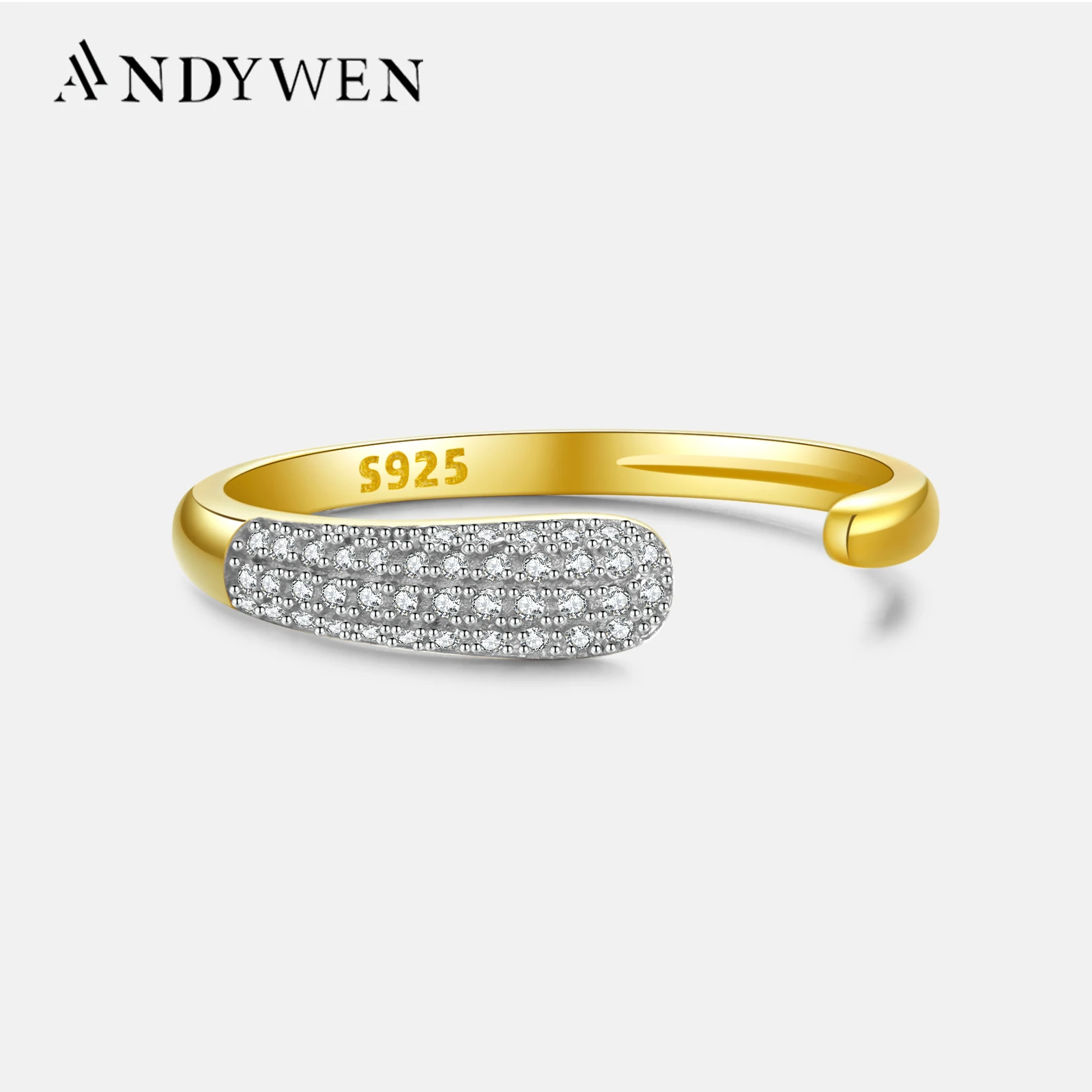 ANDYWEN-Women-925-Sterling-Silver-Resizable-Ring-Adjustable-Rings-2024 ...