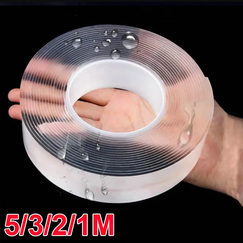 Super-Strong-Double-Sided-Adhesive-Tape-Washable-Reusable-Waterproof ...