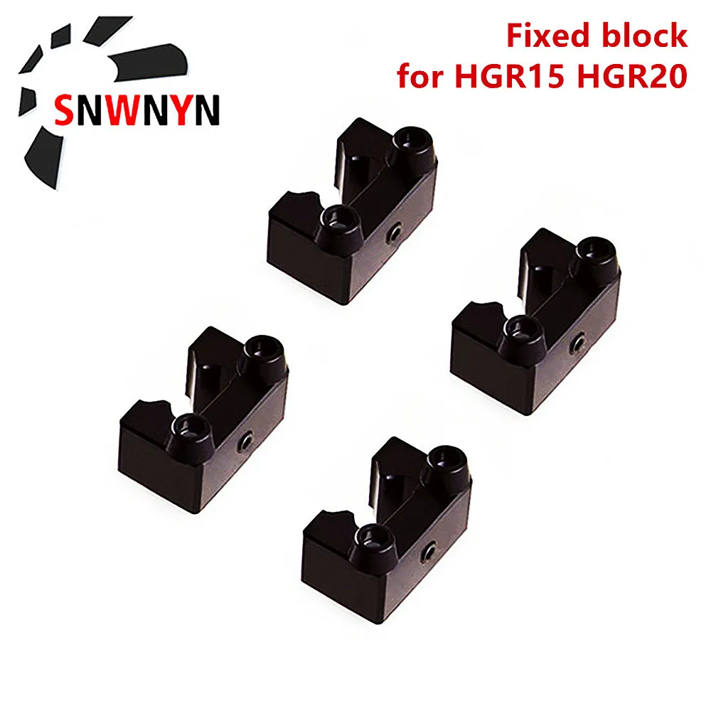 4PCS Fixed Block For HG15 HG20 Linear Guide Fixing Ring Rail Limit Block Anti-Trip Anti ...