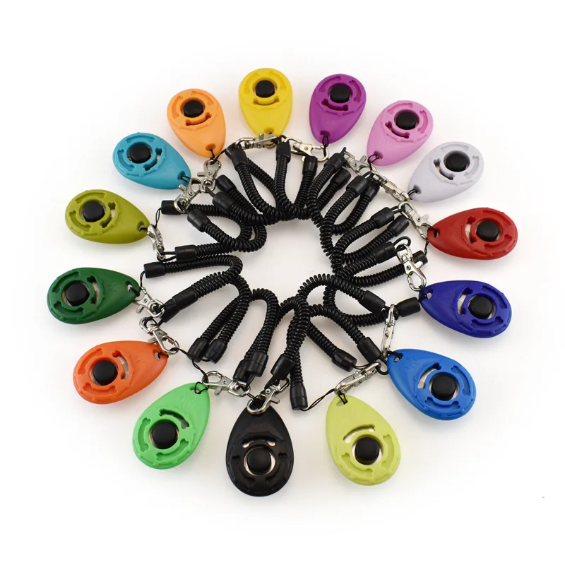 Dog-Training-Clicker-Pet-Cat-Plastic-New-Dogs-Click-Trainer-Aid-Tools ...