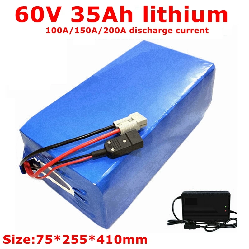 FS 60V 35Ah lithium polymer battery 60V li-po with 200A BMS ...