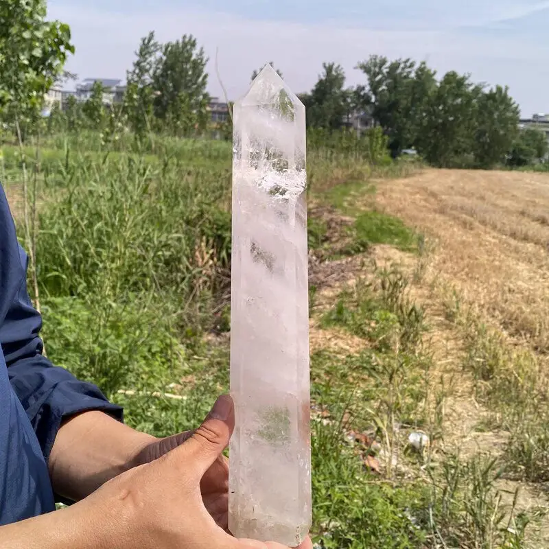 Natural-Quartz-Crystal-Pillar-Clear-Quartz-Pillar-Home-Decoration-Raw-ore-Gifts-Reiki-Energy ...