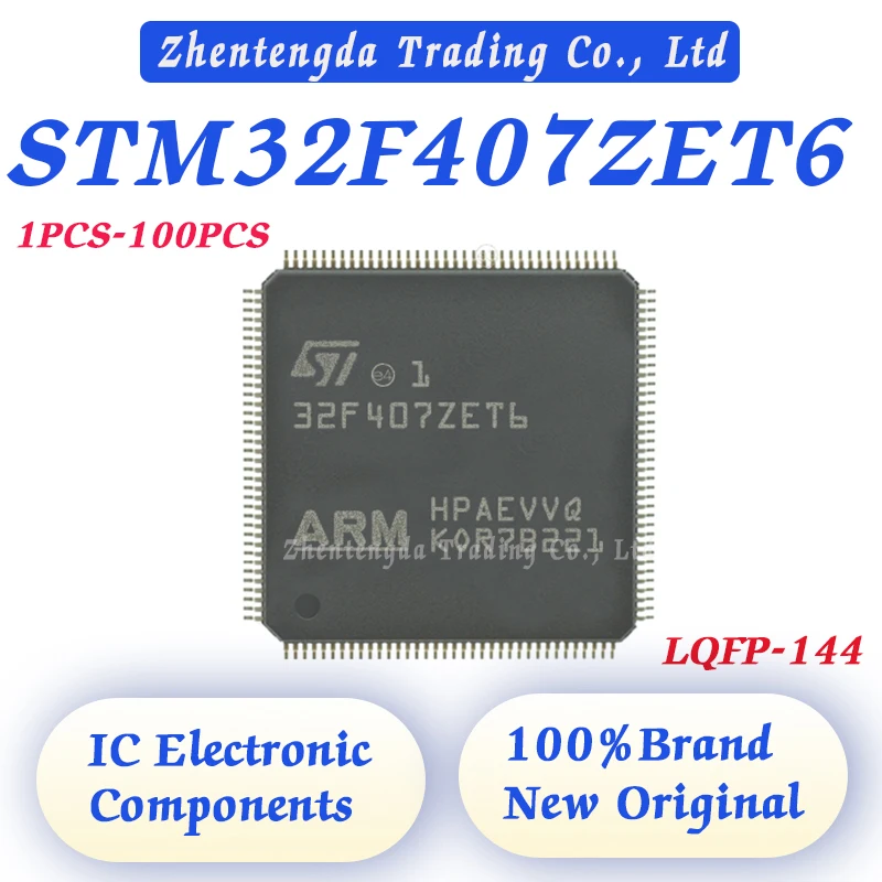 1PCS-100PCS-STM32F407ZET6-STM32F407ZE-STM32F407Z-STM32F407-STM32F-STM32-STM-IC-MCU-32BIT-512KB ...
