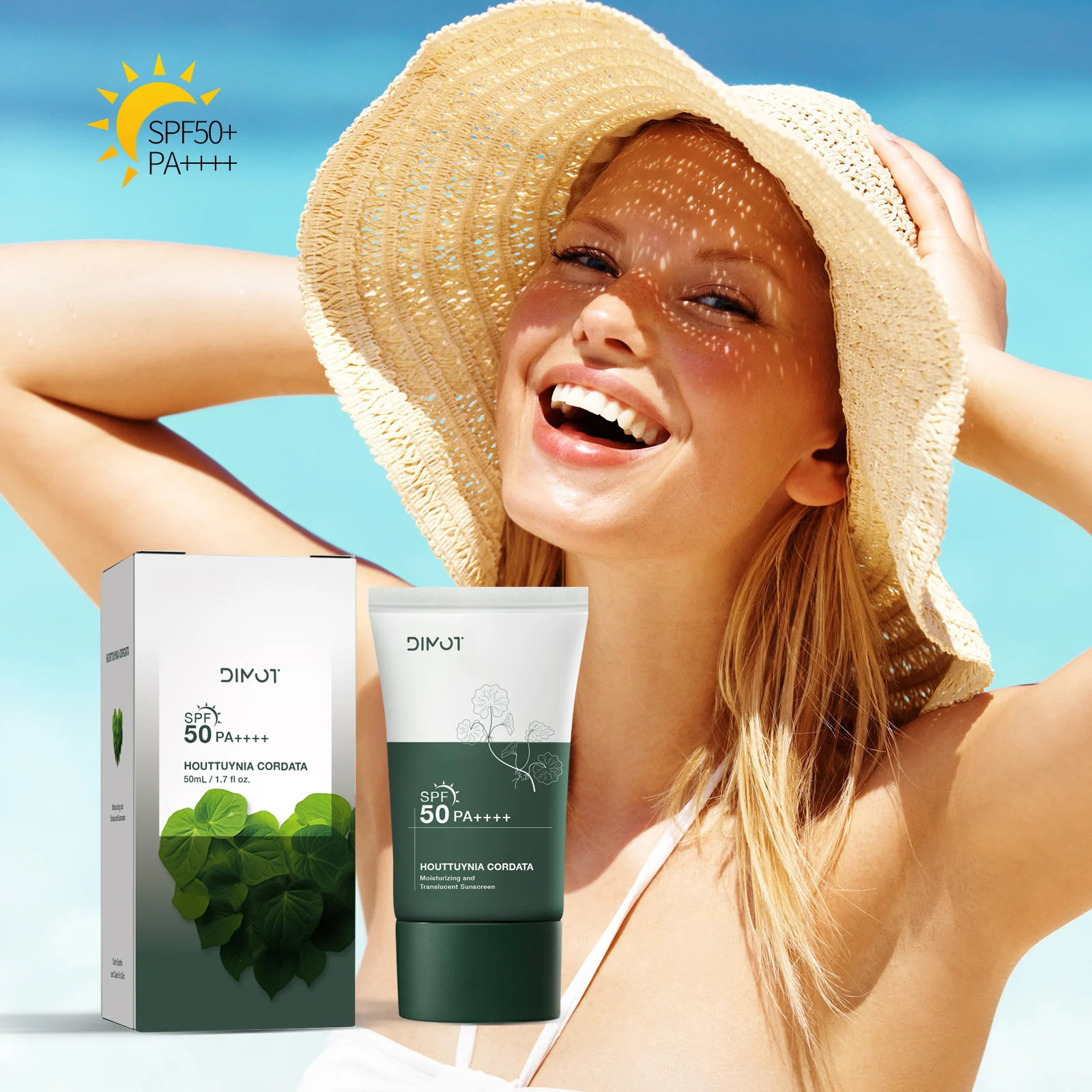 DIMOT Sunscreen Skin Care Body Facial Sunscreen Spf 50 Protector Solar ...