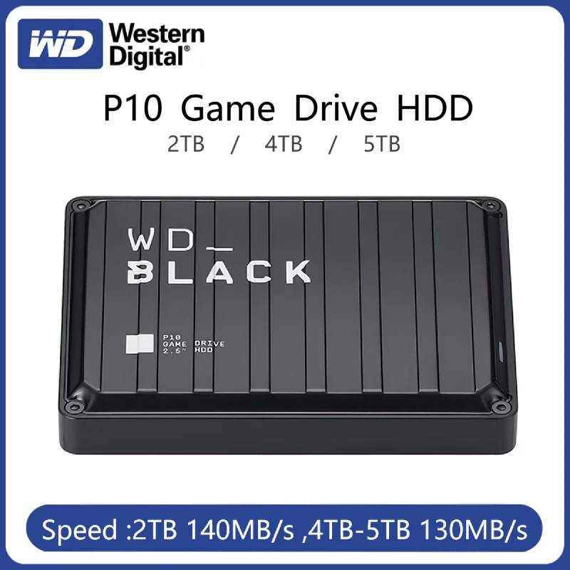 Western Digital WD Black P10 Game Drive 5TB 4T 2T External Mobile Hard ...
