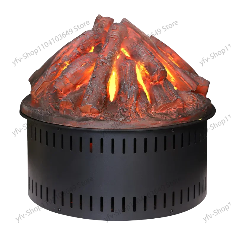 Atomizing-fireplace-decoration-retro-embedded-circular-electronic ...