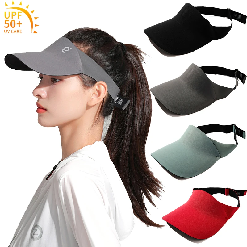 Summer Sun Cap Breathable Adjustable Empty Top Hat UV Protection Female ...
