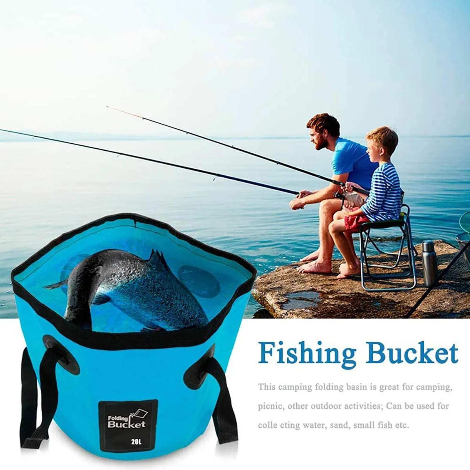 Portable-Outdoor-Folding-Buckets-For-Camping-Fishing-Picnic-Foldable ...