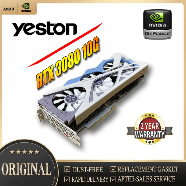 YESTON NVIDIA Graphics Cards RTX3080 10G 8nm 320bit PCIE4.0X16 Video ...