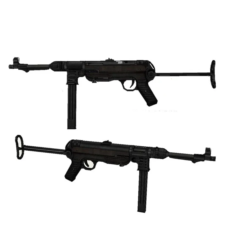 84cm-1-1-German-Mp40-Submachine-Gun-3D-Paper-Model-Frearms-Weapon ...