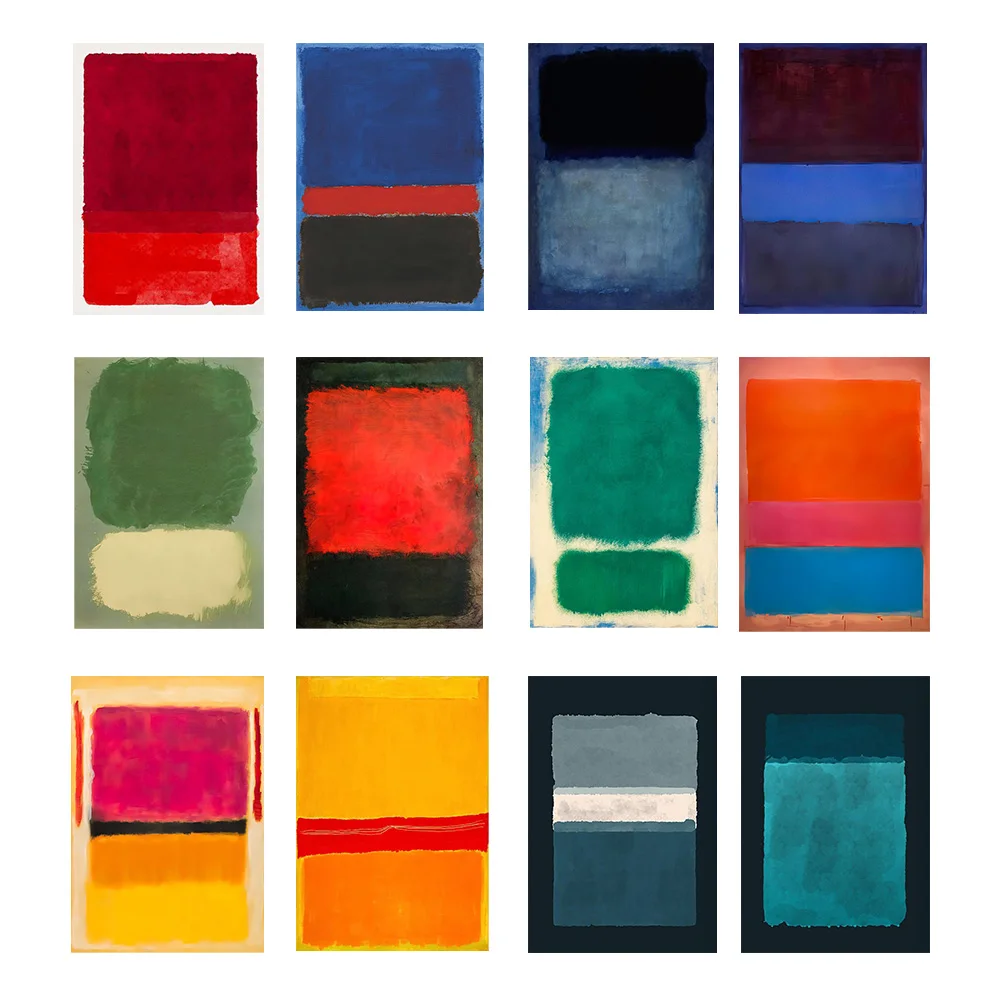 Mark Rothko Classical Abstract Art Posters Prints Canvas Wall Art ...