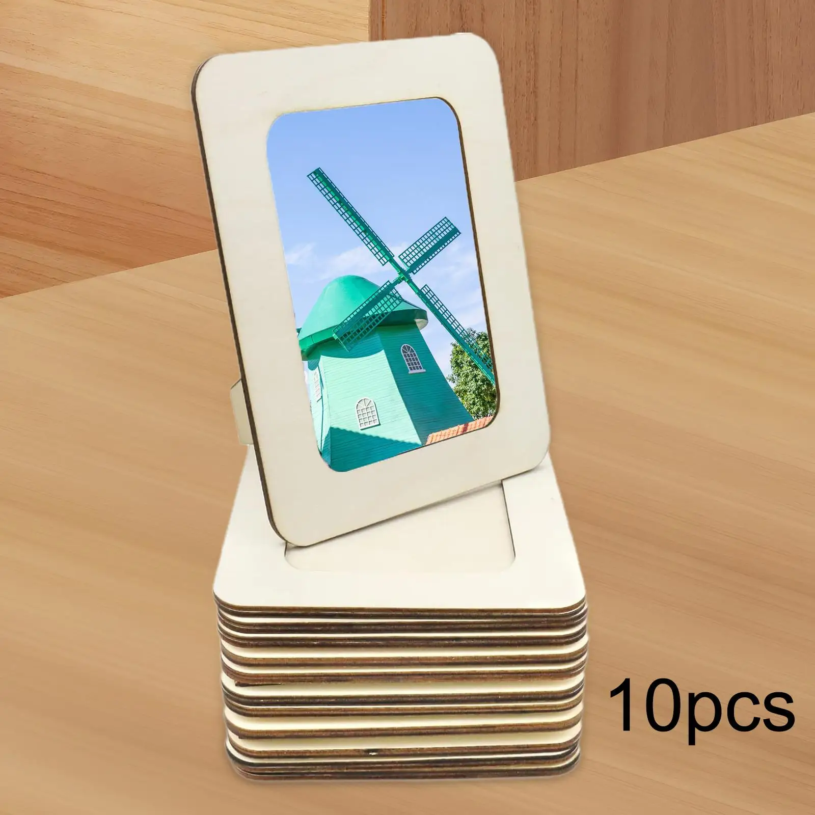 10Pcs-Photo-Frames-Unfinished-6-Tabletop-Wall-Hanging-Paintable-Frame ...