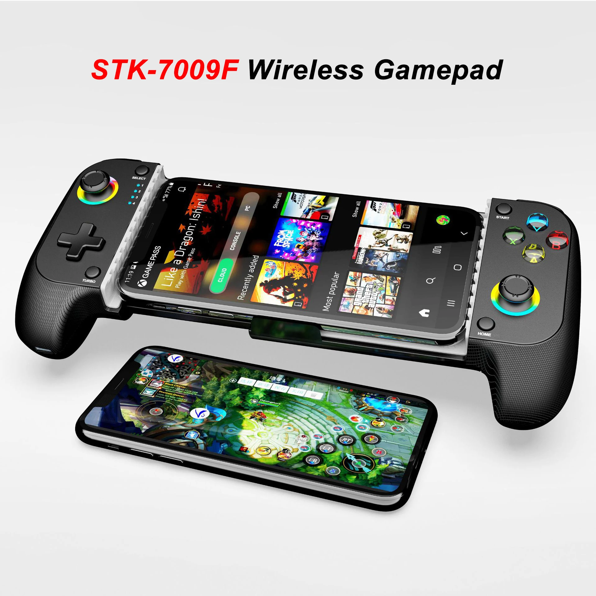 STK-7009F-Wireless-Gamepad-Stretching-Extendable-Gaming-Controller ...