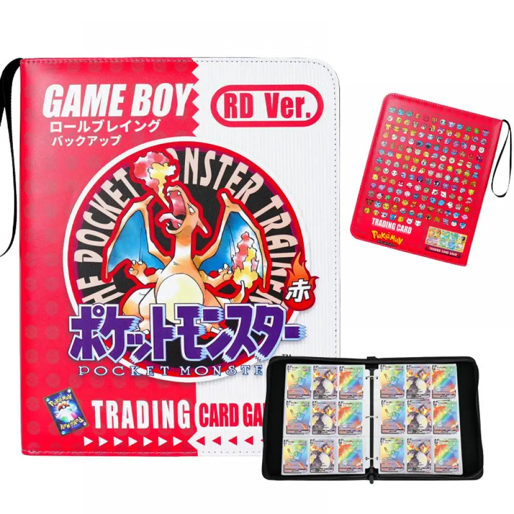 Pokemon ptcg cartão livro gameboy nove kung grid couro do plutônio ...