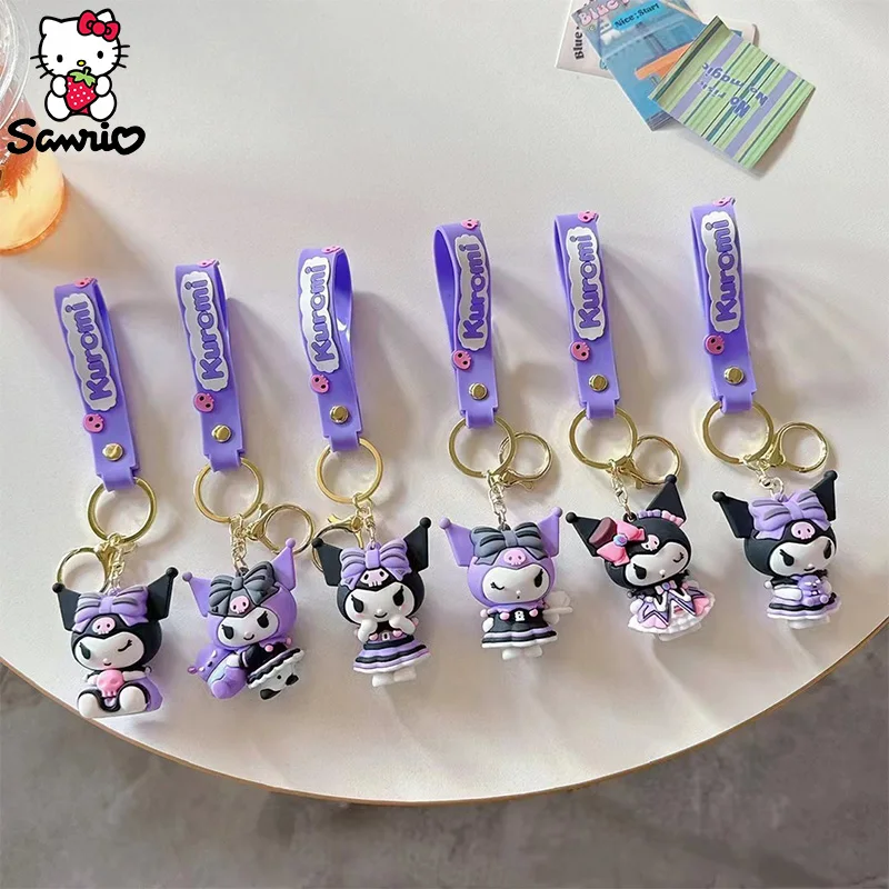 Sanrio-Keychain-Accessories-Kuromi-Keyring-Backpack-Pendant-Anime ...