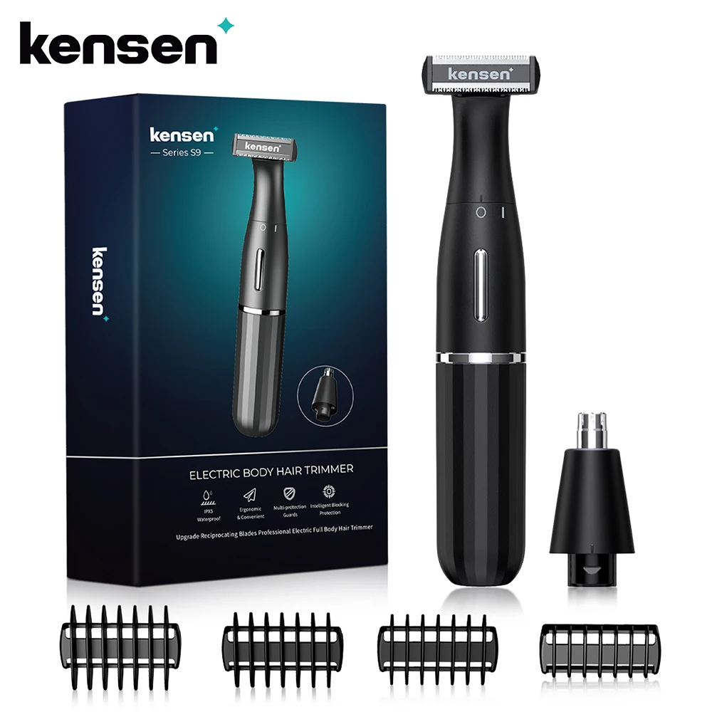 kensen Electric Body Hair Trimmer Grooming Clipper For Men Bikini ...