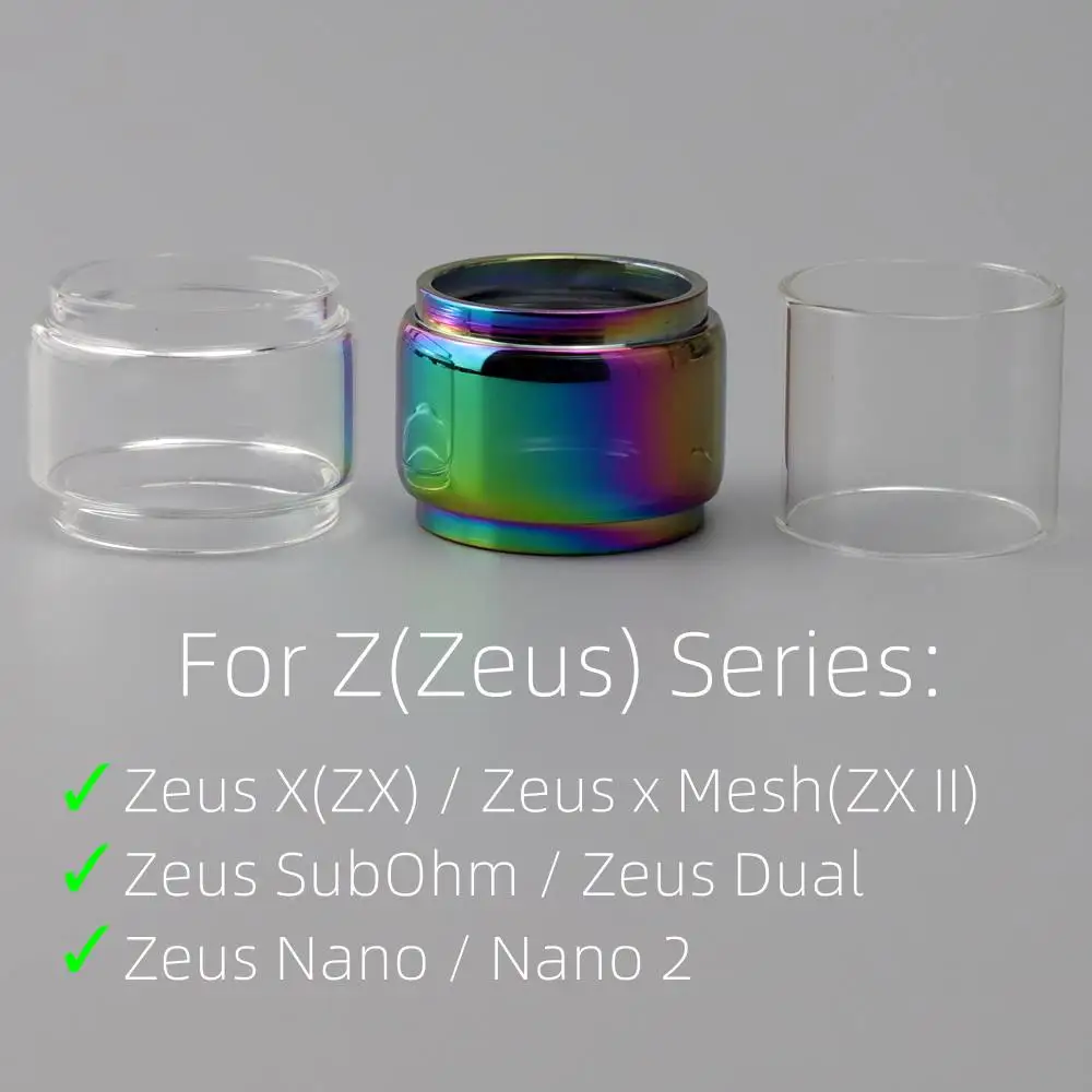 ฟองไขมันตรงเปลี่ยนแก้วหลอดสำหรับ Z ZX Zeus X / Zeus Dual / Zeus Sub Ohm ...