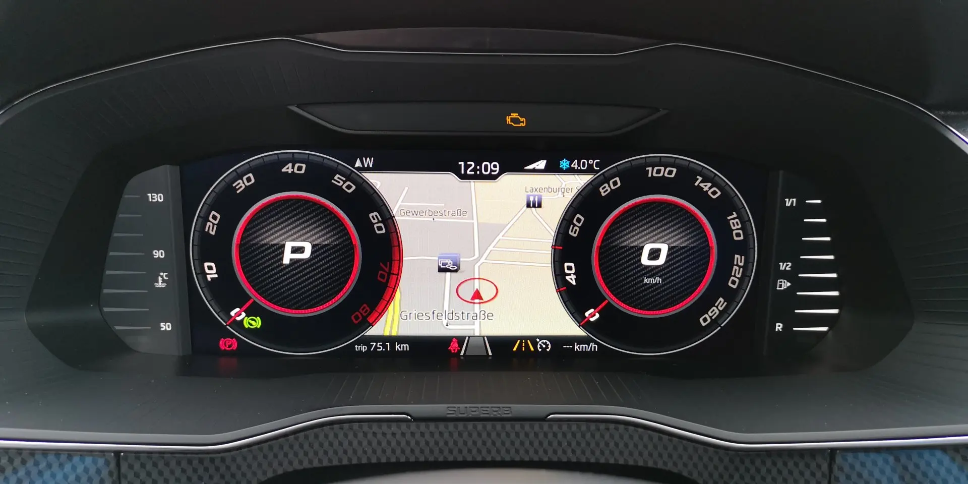 Virtual Cockpit For Skoda superb LCD instrument cluster for SKODA ...