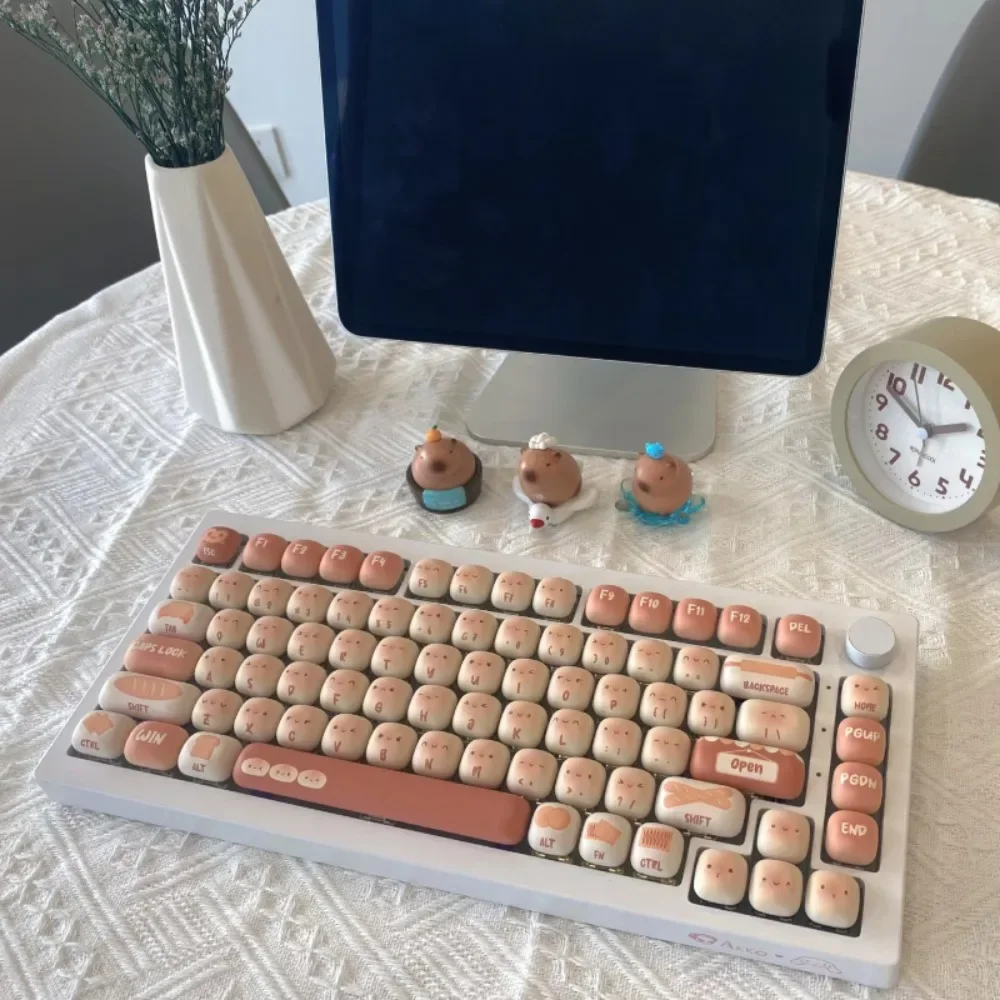 Bun-Paradise-Theme-KeyCap-139Keys-PBT-Custom-Cute-Mushroom-Keyboard-Cap ...