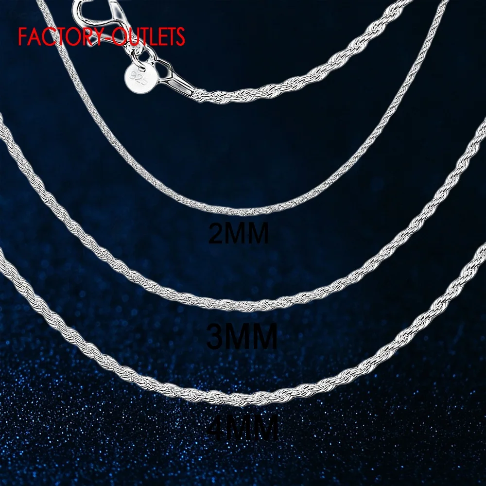 Fine-Quality-Fashion-925-Silver-Needle-Chain-Necklaces-For-Women-Trendy ...