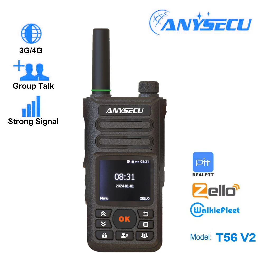 Anysecu-new-portable-4G-POC-Radio-T56V2-with-Zello-WiFi-Network-Cell ...