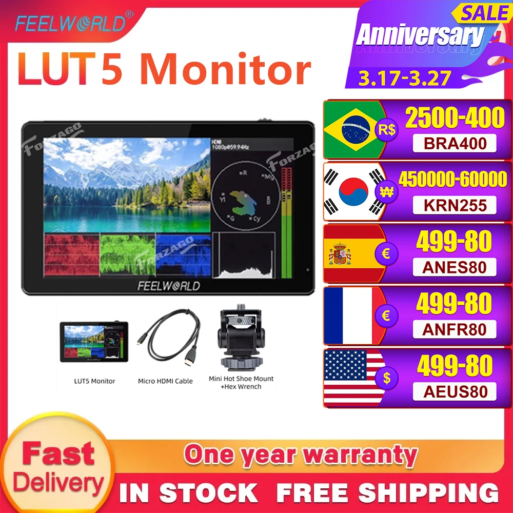 Feelworld-Monitor-de-c-mara-Ultra-brillante-pantalla-t-ctil-IPS ...