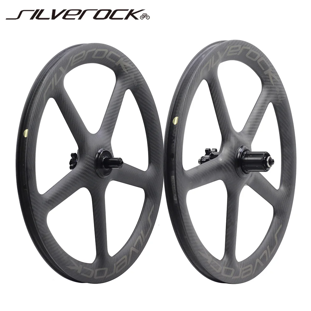 SILVEROCK SR-WD5 20inch 406 5 Spokes Carbon Wheels Disc Brake Clincher ...