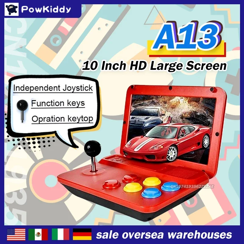 Powkiddy-A13-Video-Game-Console-10-Inch-Large-Screen-Flip-Folding-HD ...