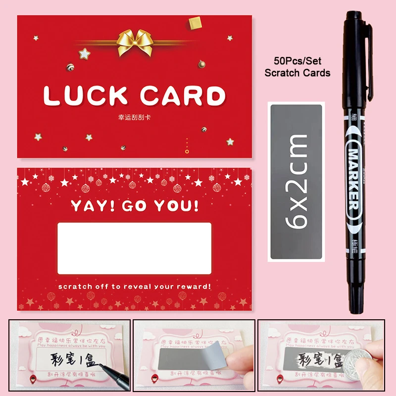 50Pcs-Reward-Scratch-Card-Interactive-Cardboard-Motivational ...
