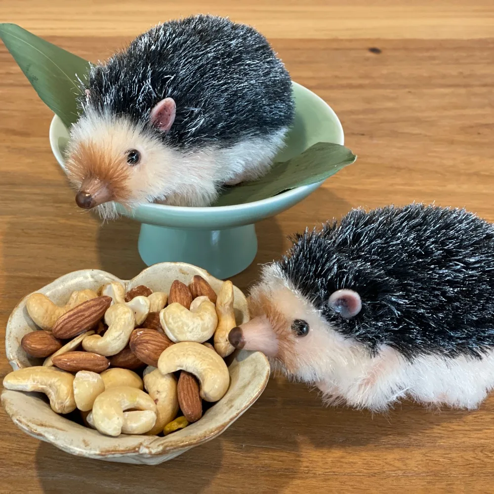 1Pc 5.5 Inch Full Body Silicone Hedgehog Animal toys Cute Reborn Toy ...