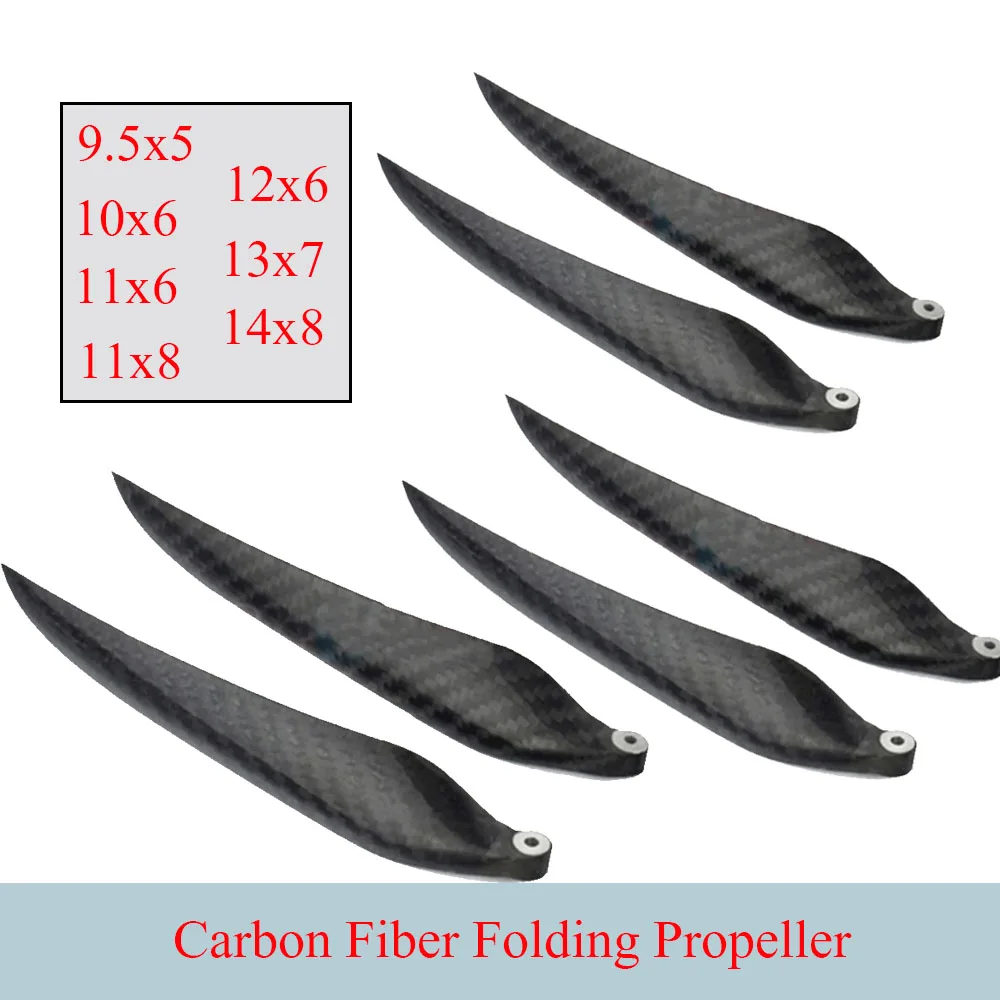 Carbon Fiber Folding Propeller For RC Airplane Props Fixed Wing Model 9 ...