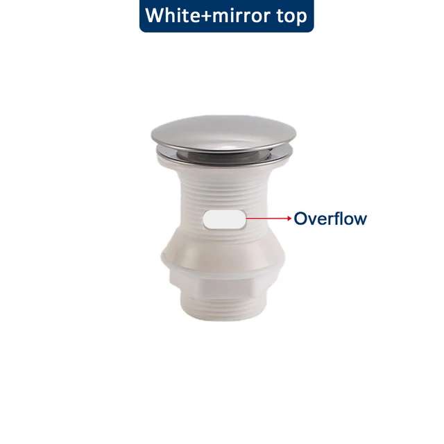 New PP Basin Drain Bathroom Sink Pop Up Push Open Waste Filter Stopper ...