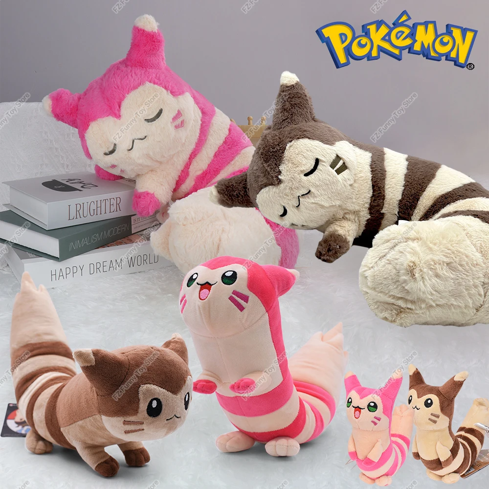 Nuevo-Pokemon-Furret-juguete-de-peluche-brillante-Rosa-marr-n-lindo ...